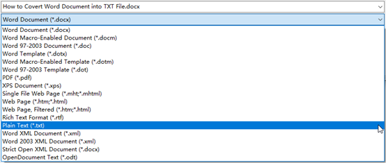 How To Convert Word Document Into TXT File My Microsoft Office Tips