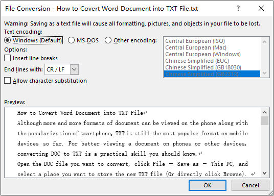How to Convert Word Document into TXT File - My Microsoft Office Tips How to Convert Word Document into TXT File - My Microsoft Office Tips