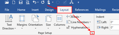 How To Change The Page Setup Of A Document In Word 2019 My Microsoft 