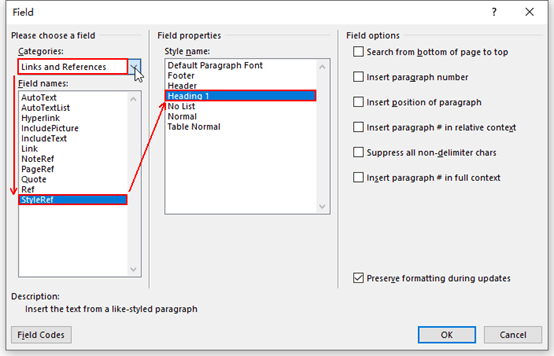 How To Set The Header Or Footer As The Chapter Title In Word My Microsoft Office Tips
