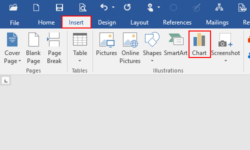 How To Insert A Chart In Word 2016 To Display The Data Intuitively My Microsoft Office Tips