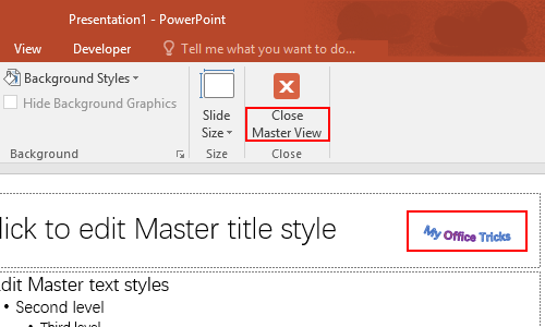 How To Add A Watermark To All Slides In PowerPoint My Microsoft Office Tips