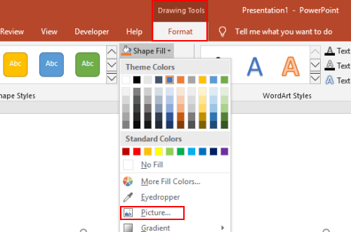 How To Fill A Shape With Specific Image In PowerPoint Slide My 