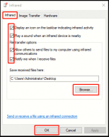 How to Enable Infrared Files Transfer in Windows 10 - My Microsoft ...
