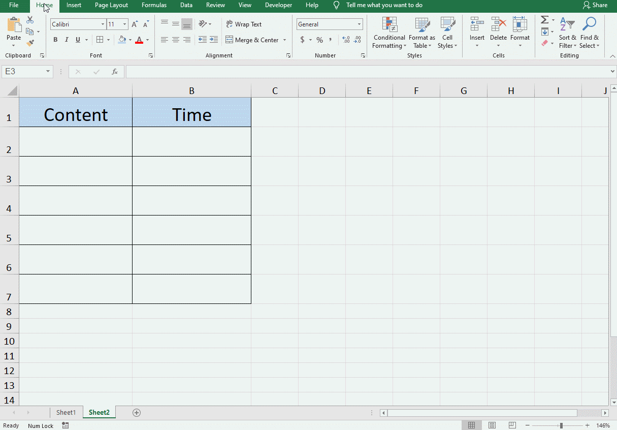How Does Excel Automatically Record The Time Of Data Entry My 