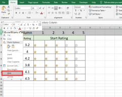 Create A Five-Star Rating System In Microsoft Excel - My Microsoft ...