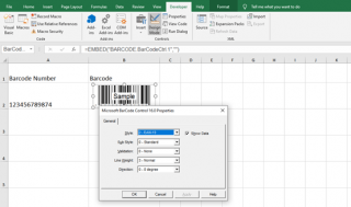 How to Create A Barcode in Microsoft Excel？ - My Microsoft Office Tips
