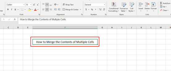 How To Merge The Contents Of Multiple Cells My Microsoft Office Tips