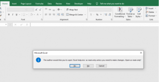 How To Open Excel Sheet As Read-Only Mode - My Microsoft Office Tips