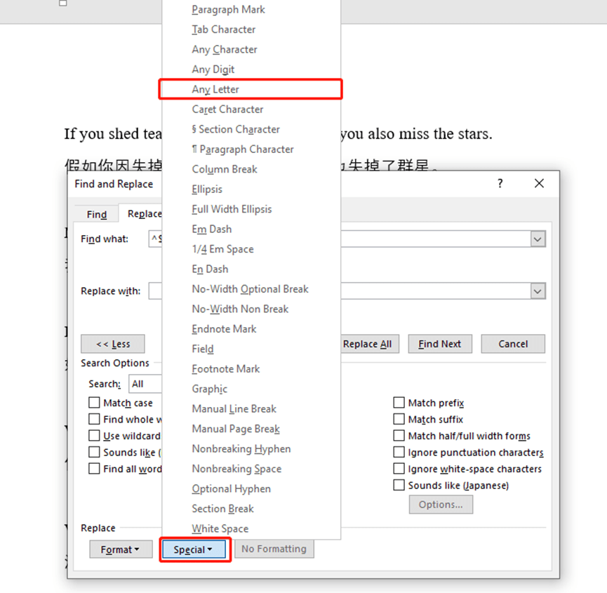 How To Batch Delete English In Word Document - My Microsoft Office Tips