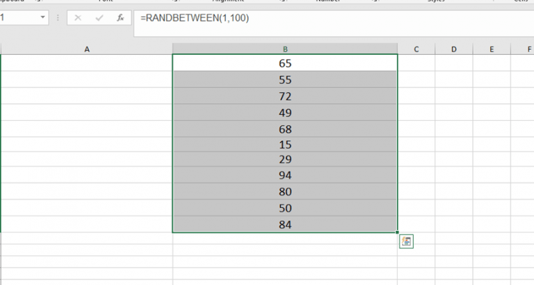 How to Use the RANDBETWEEN Function in Excel? - My Microsoft Office Tips