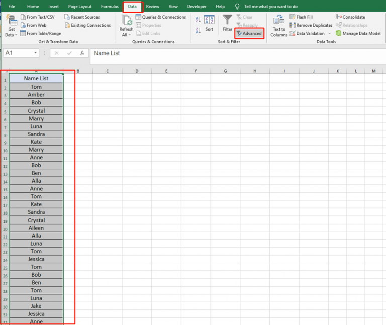 Four Ways To Extract Unique Values In Excel My Microsoft Office Tips