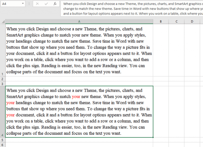 How To Change The Font Color On Certain Text In Excel My Microsoft 