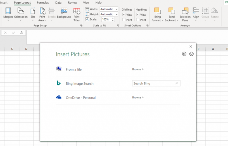 How to Set the Excel Background? - My Microsoft Office Tips