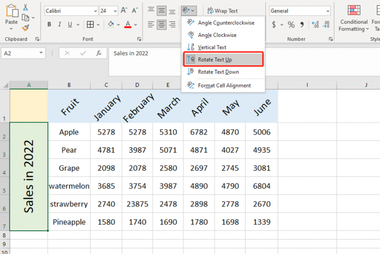 How to Change Text Direction in Excel? - My Microsoft Office Tips