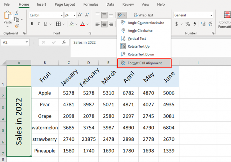 Change Page Direction In Excel