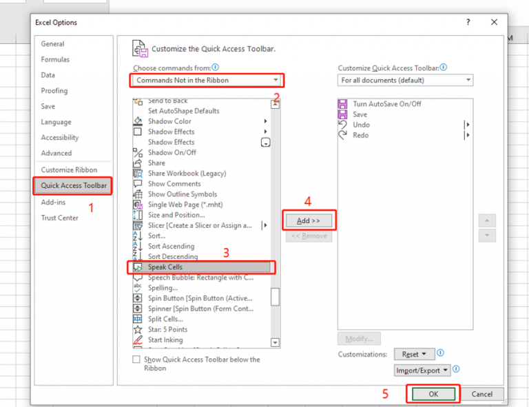 How to Speak Cells in Excel? - My Microsoft Office Tips