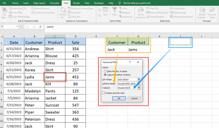 How To Use Advanced Filters In Microsoft Excel - My Microsoft Office Tips