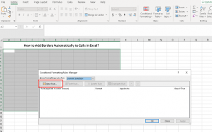 How to Add Borders Automatically to Cells in Excel? - My Microsoft Office Tips