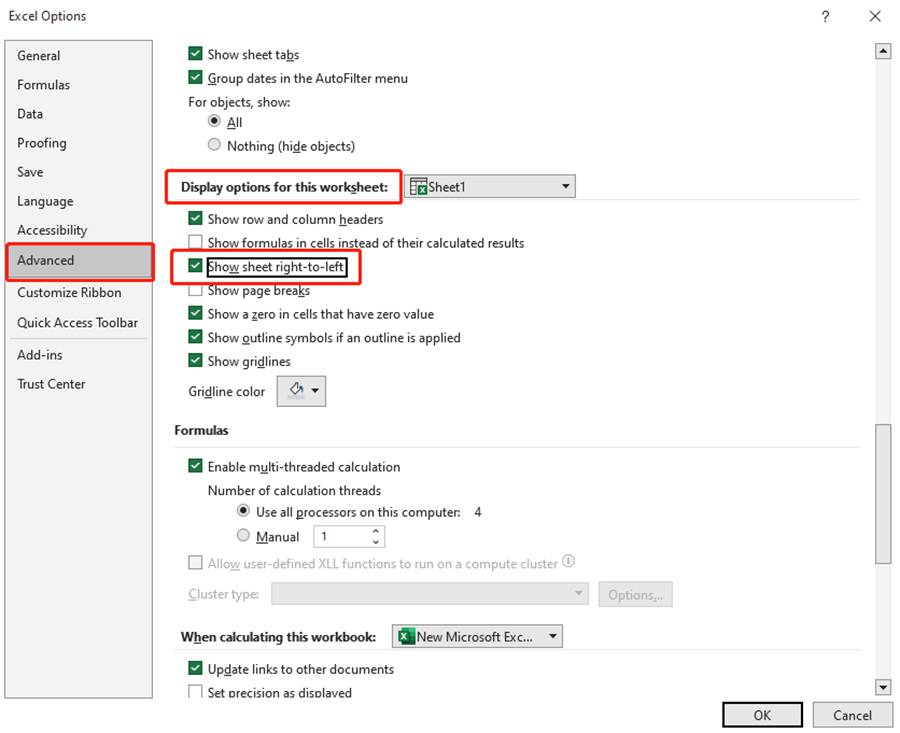 How to Change Excel Sheet from Right to Left? - My Microsoft Office Tips How to Change Excel Sheet from Right to Left? - My Microsoft Office Tips